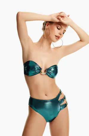 LUNA B Aurora Bikini - Metallic Blue