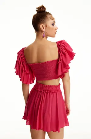 LUNA B Floral Whimsy Top