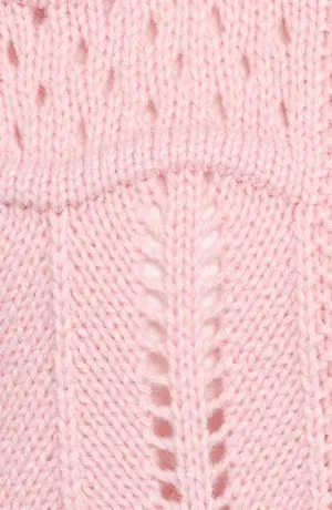PETAL & PUP Pointelle Knit Crop Cardigan