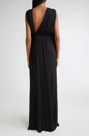 Giambattista Valli Draped One-shoulder Gown - Black