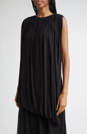 Giambattista Valli Draped One-shoulder Gown - Black