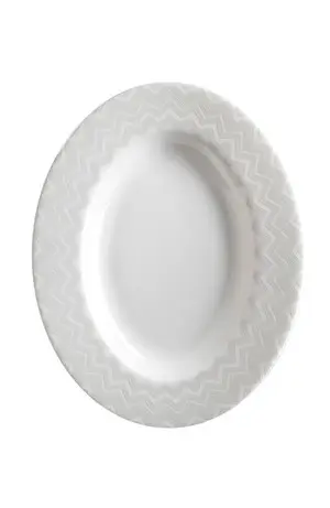 MISSONI HOME TABLEWARE Pickle Dish Zig Zag Diam. 9" - White