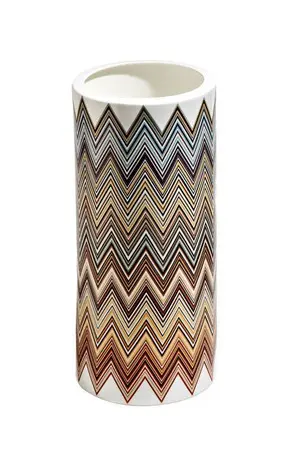 MISSONI HOME TABLEWARE High Vase Zig Zag Jarris 148 Diam. 6.3