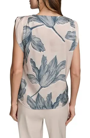 Donna Karan New York Printed Sleeveless Top