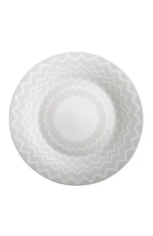 MISSONI HOME TABLEWARE Charger Plate Zig Zag Diam. 12.5" - White