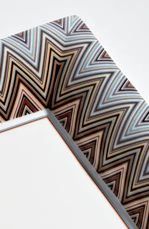 MISSONI HOME TABLEWARE Tray Zig Zag Rectangular Large In Luxury Box Jarris 148 8.5" X 6.75