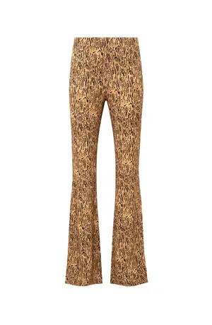 LUNA B Julia Pants - Printed Leopard