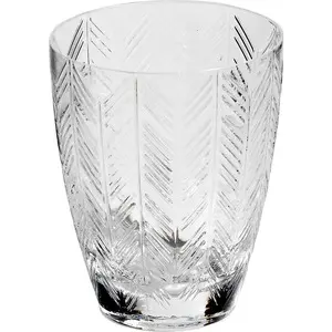 MISSONI HOME TABLEWARE Water Glass Zig Zag Set Of 6 Transparent 11.8 Oz, Diam. 3.3 - No Color