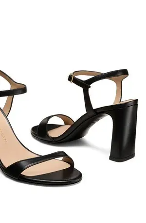 STUART WEITZMAN Babette Ankle Strap Sandal - Black