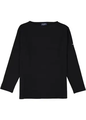 Saint James Guildo Boatneck Breton Shirt - Black