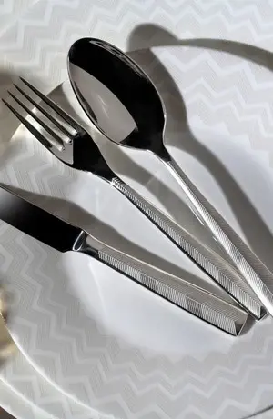 MISSONI HOME TABLEWARE Table Spoons Zig Zag Set Of 6 Steel L 7