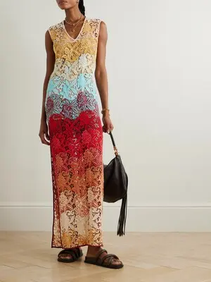Etro Macramé Maxi Dress