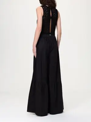 TWINSET Crocheted V-neck Maxi Dress