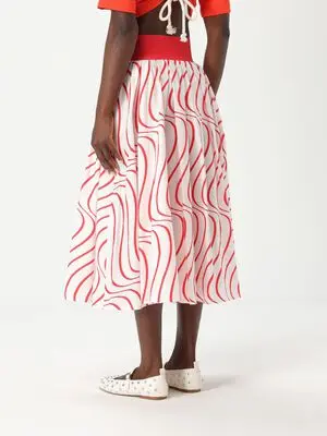 MSGM Printed Skirt