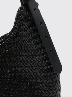 Dragon Diffusion Mezza Luna Woven Leather Bag