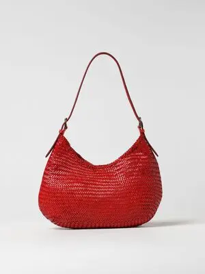 Dragon Diffusion Mezza Luna Woven Leather Shoulder Bag