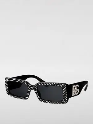 Dolce & Gabbana Rectangle D-frame Sunglasses - Black