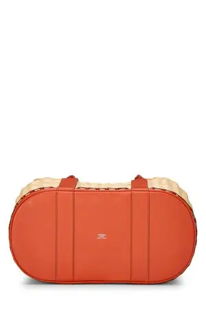 Hermès Wicker Garden Party Bag - Orange