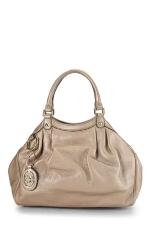 Gucci Metallic Leather Sukey Tote