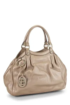 Gucci Metallic Leather Sukey Tote