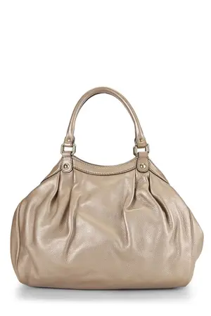 Gucci Metallic Leather Sukey Tote