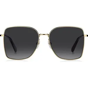 Marc Jacobs 58mm Square Full Rim Sunglasses Gold Black