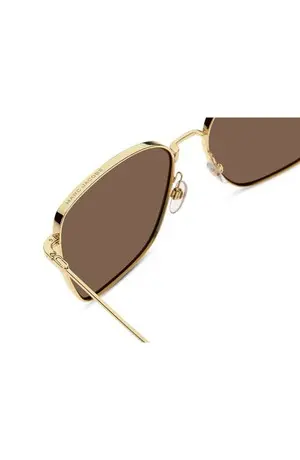 Marc Jacobs 58mm Square Full Rim Sunglasses - Gold Brown