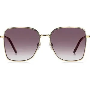 Marc Jacobs 58mm Square Full Rim Sunglasses Gold Violet