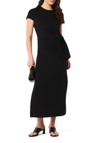 Spanx Airessentials Tie Waist Maxi Dress - Very Black
