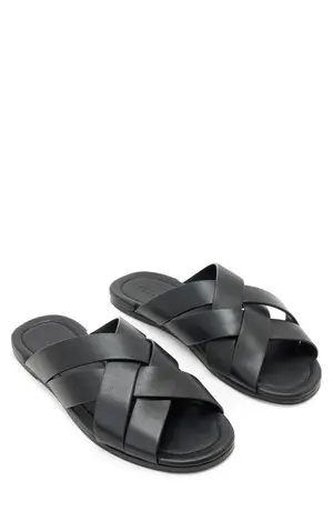 John Varvatos Merida Slide Sandal - Black
