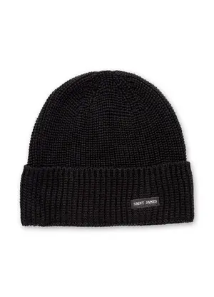Saint James Canotpurl Knit Beanie - Black