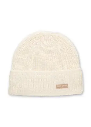 Saint James Canotpurl Knit Beanie - Ivory