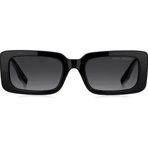 Marc Jacobs 53mm Rectangular Sunglasses - Black