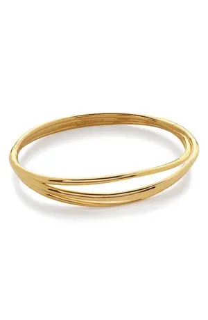Monica Vinader Nura Wrap Bangle - 18ct Gold Vermeil