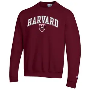 Champion Harvard Arch Over Logo Pullover Sweatshirt