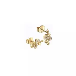 MAZIN JEWELS Mini Snake Stud Earrings - Gold