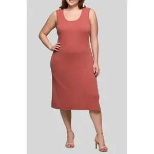24seven Comfort Apparel Slip Day Dresses