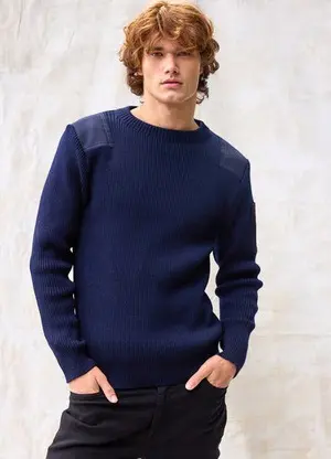 Saint James Condor Ii Breton Sweater With Canvas Patches