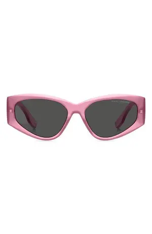 Marc Jacobs 56mm Cat Eye Sunglasses Matte Pink