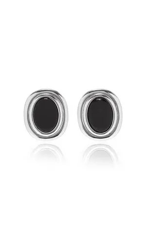 Lié Studio Coco Earrings - Black Silver