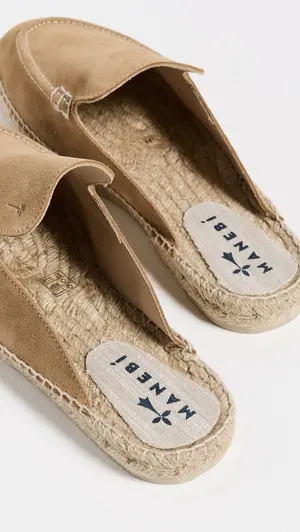 Manebí Suede Traveler Mule Espadrilles