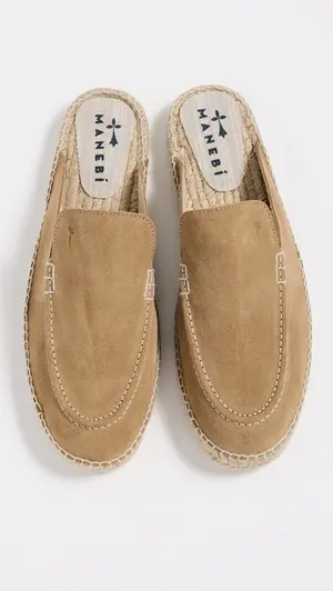 Manebí Suede Traveler Mule Espadrilles