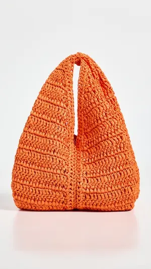 A.L.C. Simone Raffia Handheld Bag - Persimmon