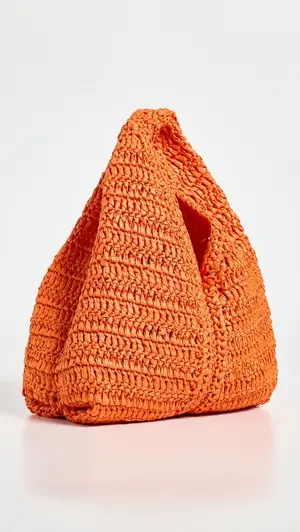 A.L.C. Simone Raffia Handheld Bag - Persimmon