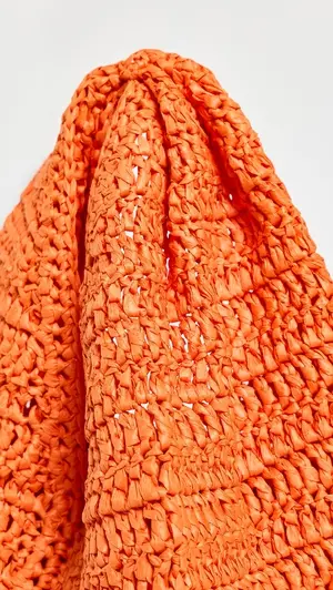 A.L.C. Simone Raffia Handheld Bag - Persimmon