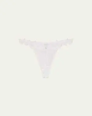 Lise Charmel Source Beaute Embroidered Tulle Thong