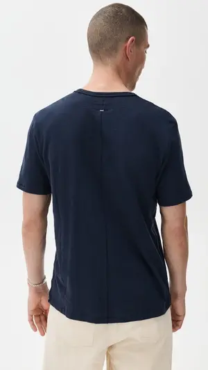 Rag & Bone Classic Flame Tee - Navy