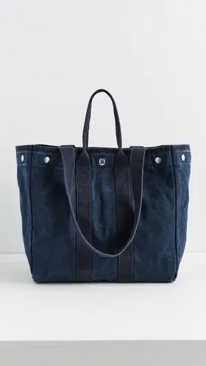 ALEX MILL Canvas Tote Bag - Navy