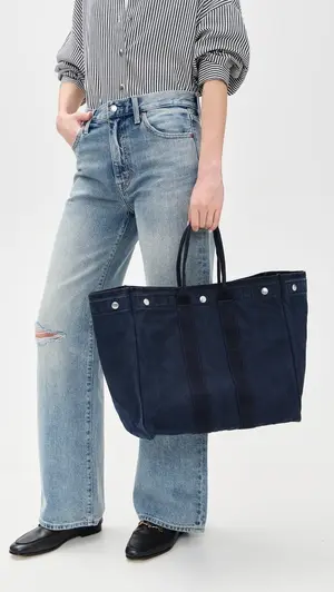 ALEX MILL Canvas Tote Bag - Navy