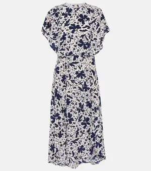 Stella McCartney Floral Silk Midi Dress - Multicoloured